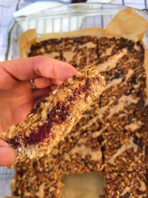 Vegan Jam Flapjack Recipe | Vegan Jam Filled Flapjacks