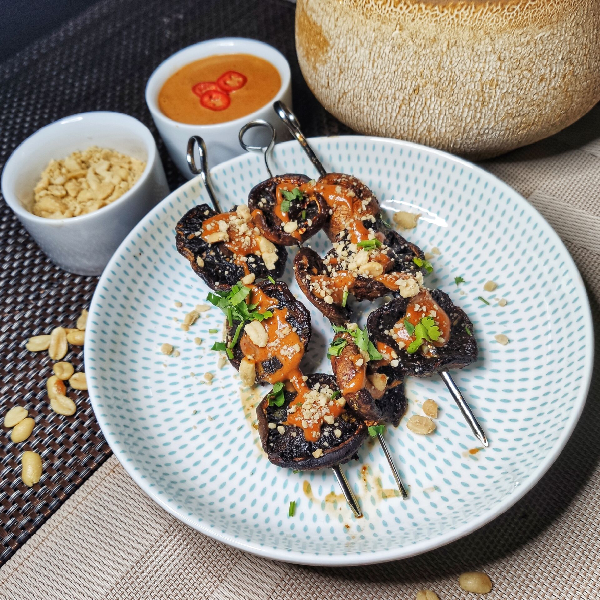 Mushroom Satay Skewers (Ve) – Basil & Vogue
