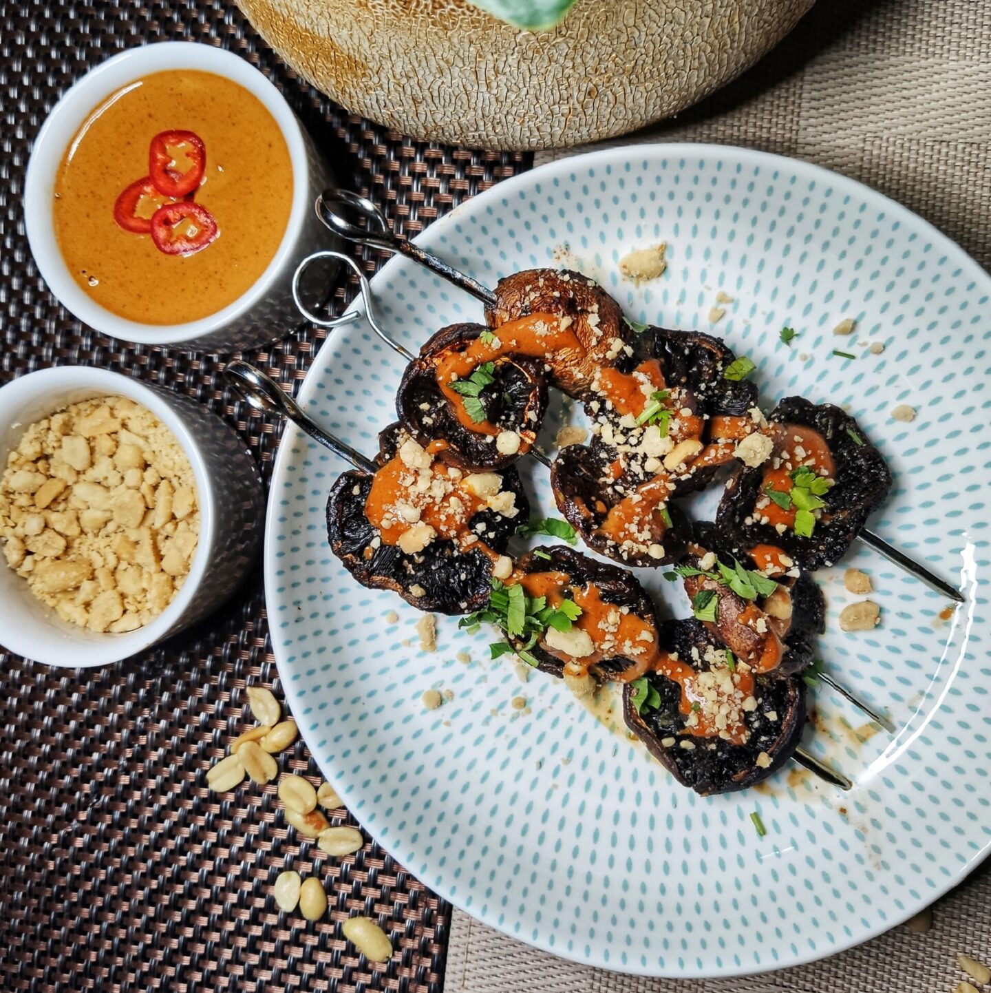 Mushroom Satay Skewers (Ve) – Basil & Vogue